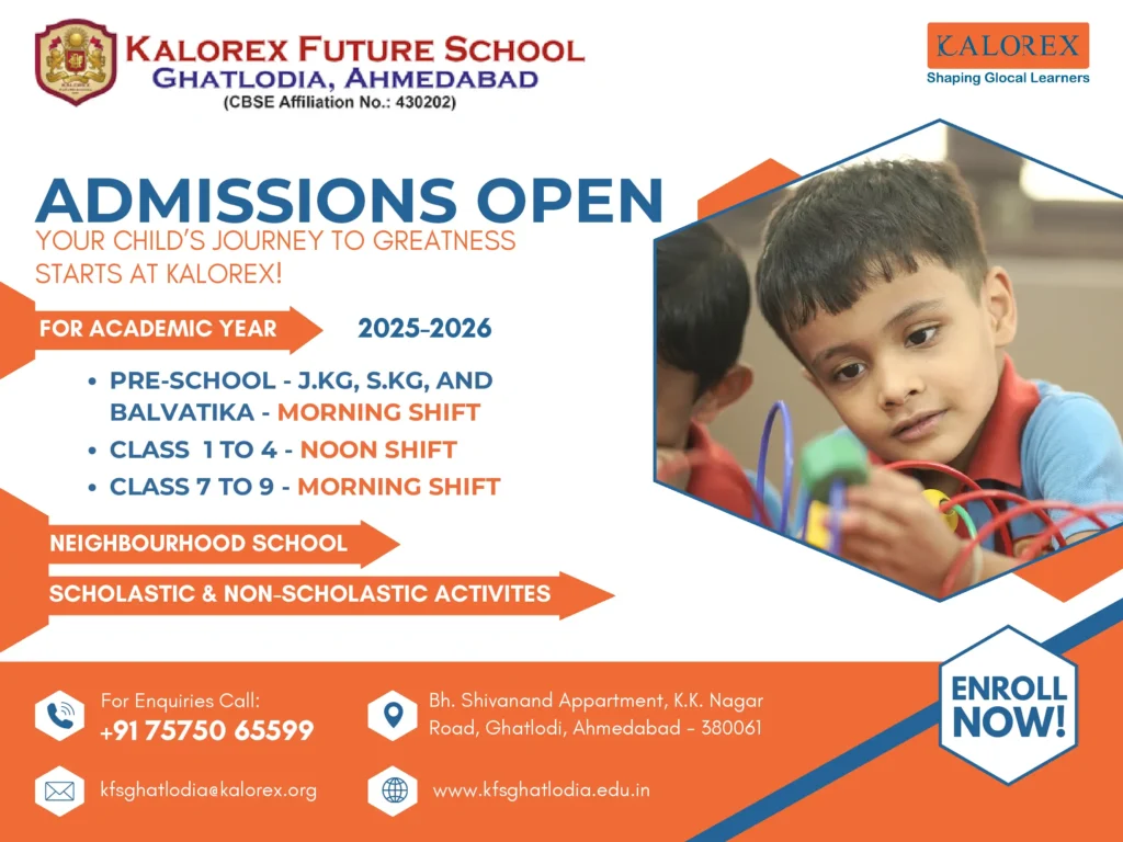 CBSE School Admissions 2025-26 - Kalorex Future School Ghatlodia, Ahmedabad